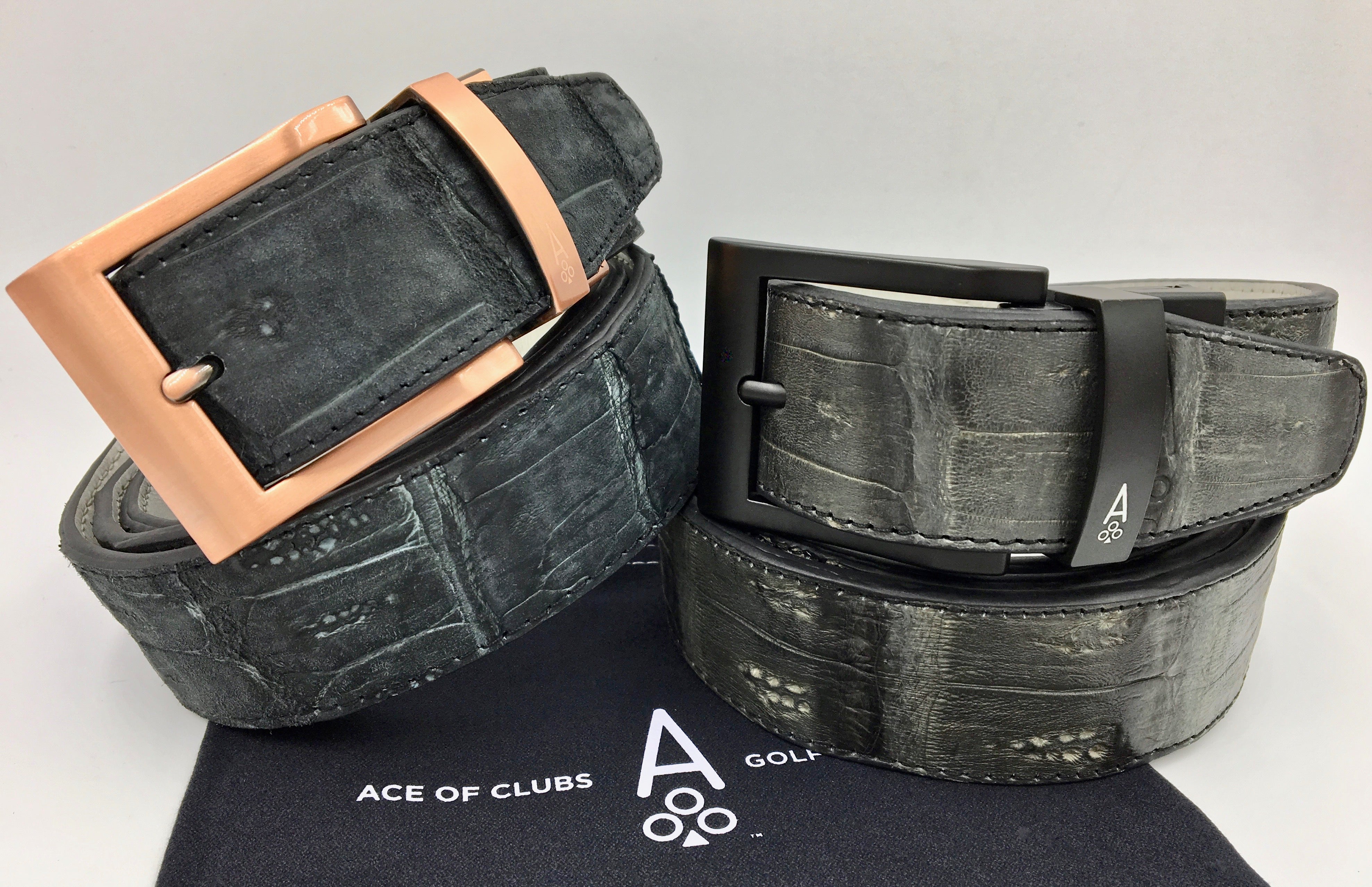 Genuine Crocodile Belt Collection – Ace of Clubs Golf Company