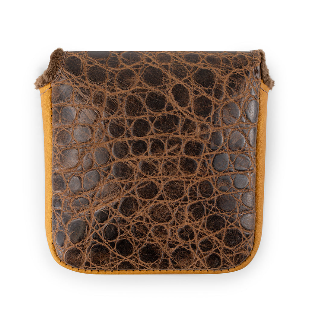WHISKEY ALLIGATOR LEATHER CUSTOM MALLET PUTTER GOLF HEADCOVER | USA ...