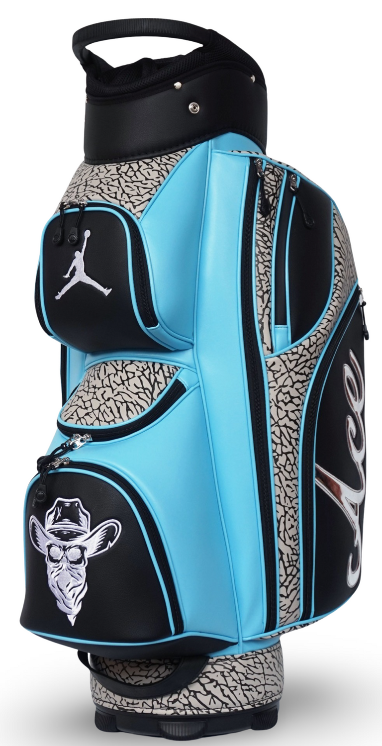 Custom Leather Cart Golf Bag | Ace of Clubs Golf Company