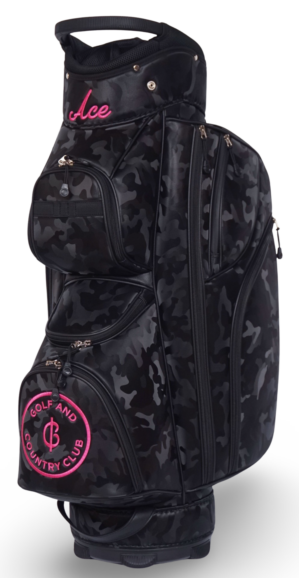 Custom Leather Cart Golf Bag | Ace of Clubs Golf Company