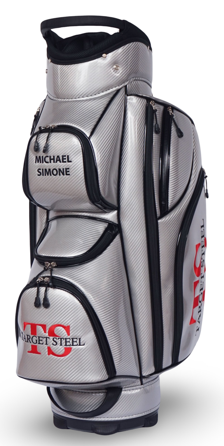 Custom Leather Cart Golf Bag | Ace of Clubs Golf Company