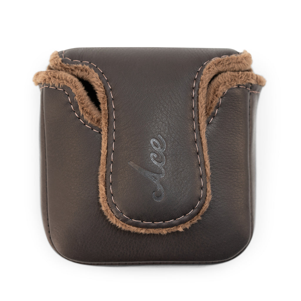 BROWN GENUINE LEATHER CUSTOM MALLET GOLF HEADCOVER - MADE IN USA – Ace ...