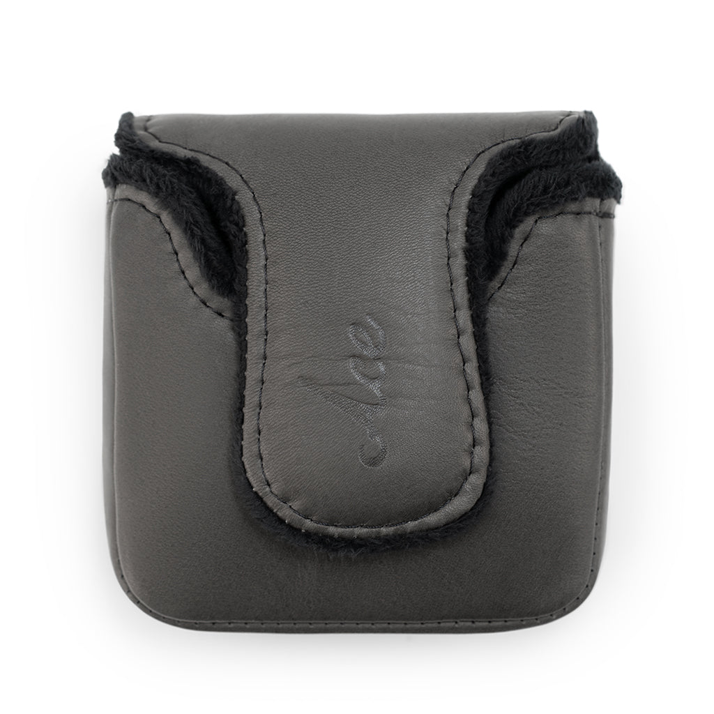 GREY GENUINE LEATHER CUSTOM MALLET GOLF HEADCOVER - HANDMADE IN USA ...