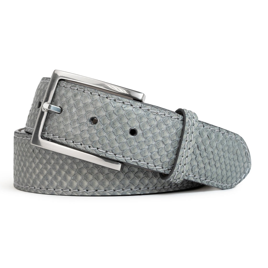 Gray Python Genuine Leather Handmade in USA Golf Belt | Ace – Ace of ...