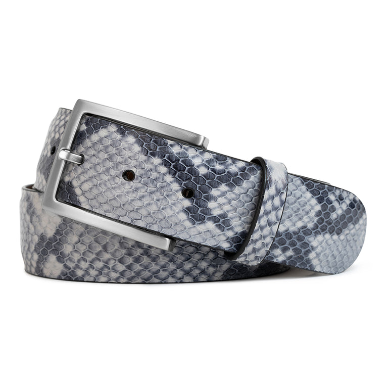Gray Python Genuine Calfskin Leather Golf Belt | Ace of Clubs – Ace of ...