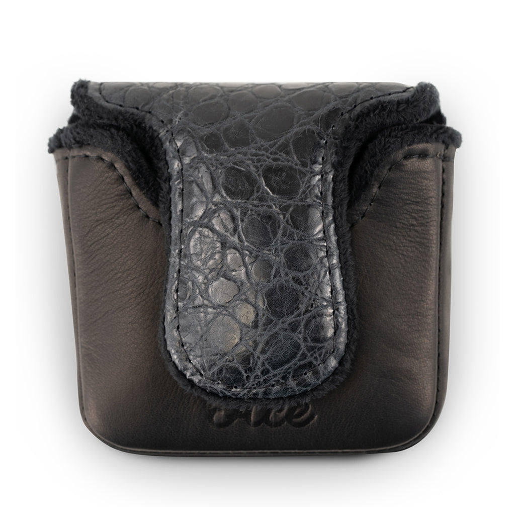ONYX ALLIGATOR LEATHER CUSTOM MALLET PUTTER GOLF HEADCOVER | USA – Ace ...