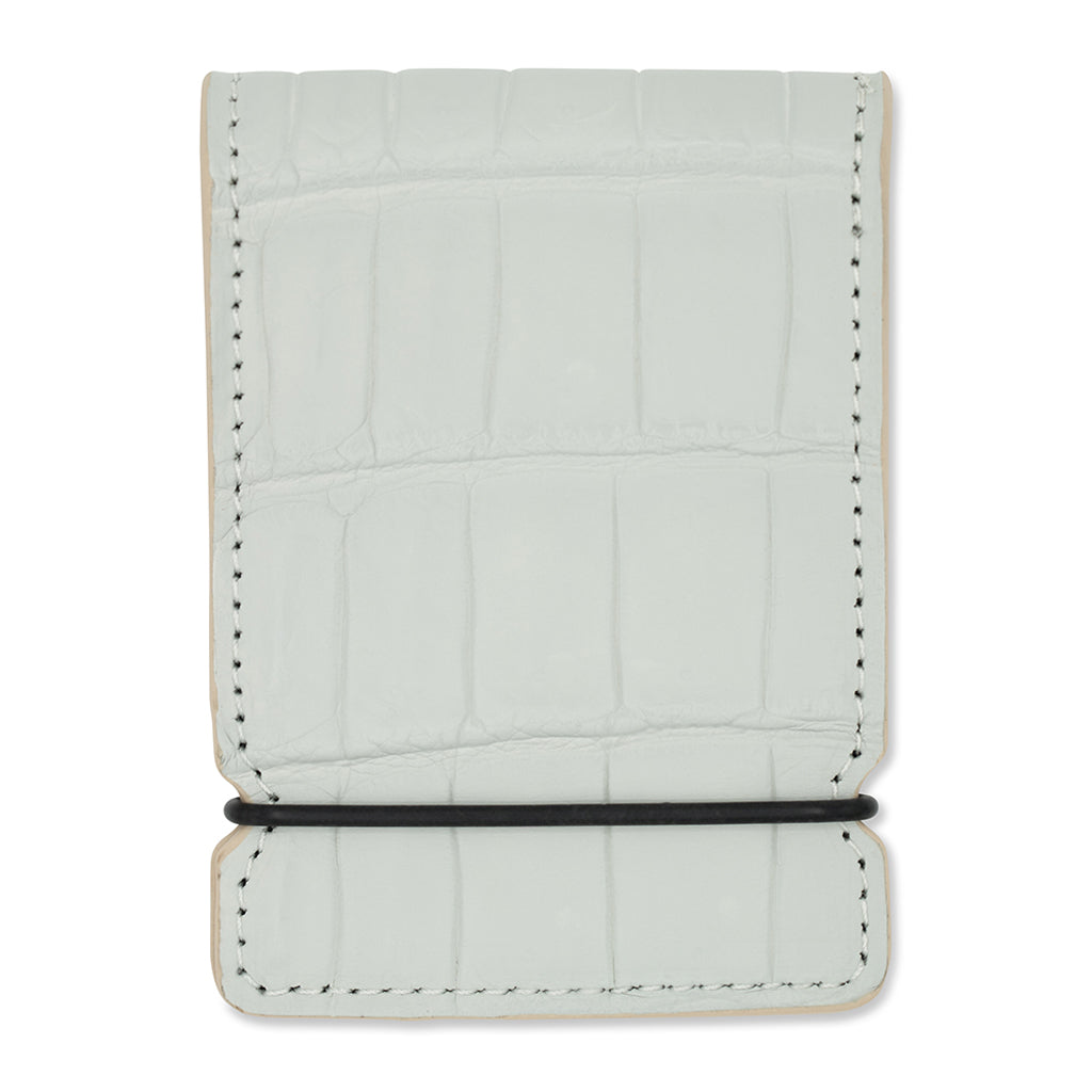 PLATINUM GENUINE ALLIGATOR GENUINE LEATHER GOLF CASH COVER WALLET – Ace ...