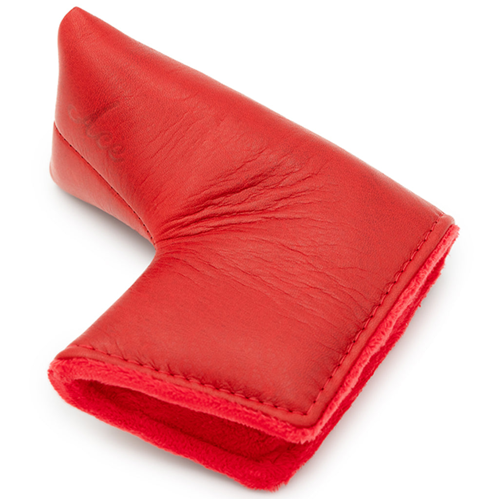 RUBY RED LEATHER CUSTOM GOLF PUTTER HEADCOVER | MADE IN USA – Ace of ...