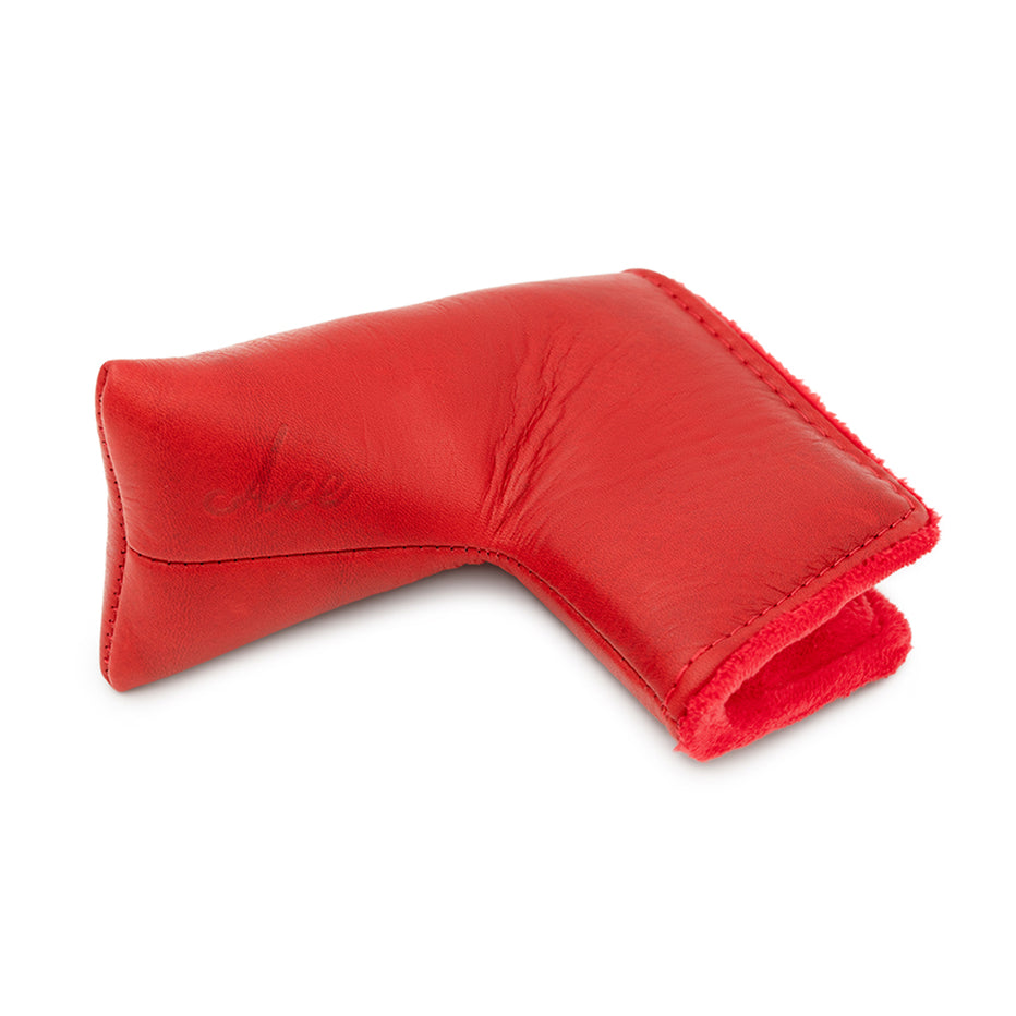 RUBY RED LEATHER CUSTOM GOLF PUTTER HEADCOVER | MADE IN USA – Ace of ...