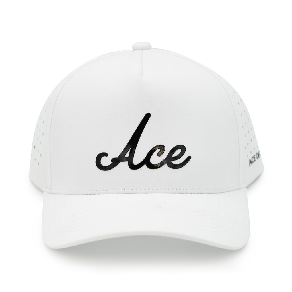 Smoke White Ace Golf Hat | Ace of Clubs Golf Company | Made in USA